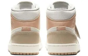 JORDAN 1 Mid Sneakers - Sail/light Bone-string-shimmer Voile