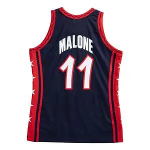 Mitchell & Ness Team Usa 1996-97 Karl Malone 11 Basketball Jersey - Navy