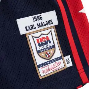Mitchell & Ness Team Usa 1996-97 Karl Malone 11 Basketball Jersey - Navy