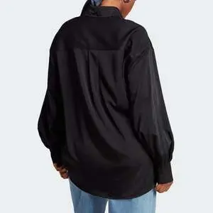 Adidas 3-stripes Oversized Shirt - Black