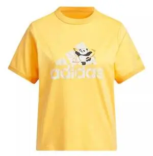 Adidas Graphic T-shirt - Yellow/white