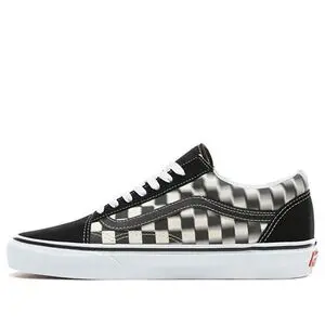 VANS Old Skool Blur Check Lace-up Sneakers - Black