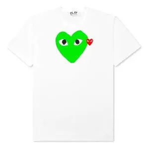 Play Comme Des Garcon Red Emblem Heart T-shirt