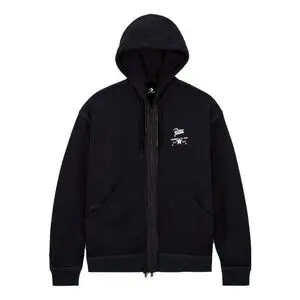 CONVERSE X Patta Four-leaf Clover Utility Fleece Hoodie - Black