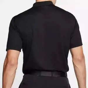 Nike Logo Quick Dry Breathable Sports Short Sleeve Polo Shirt - Black