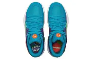PUMA Court Rider Low Top Sneakers - Blue/green/orange