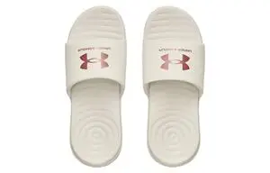 Under Armour Ansa Fixed Slide - Ivory/red Fusion