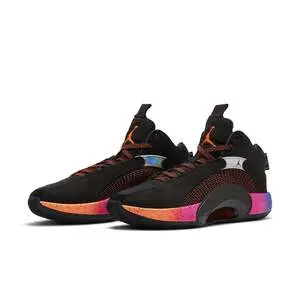 JORDAN Air 35 Pf 'sunset' Basketball Sneakers - Black/orange/fuchsia