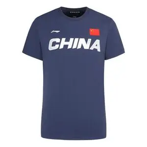 LI-NING Lifestyle Sportswear Premium Tee 'blue White