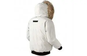 NEW BALANCE Down Jacket With Fur Trimmed Hood