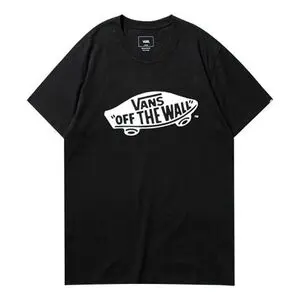 VANS Off The Wall Classic Printing Short Sleeve Couple Style - Black