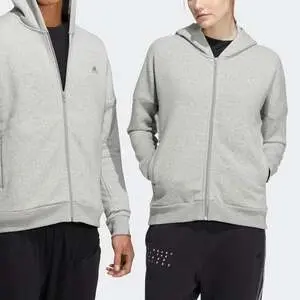 Adidas Zipper Hooded Jacket With Alphabet Print
