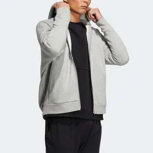 Adidas Zipper Hooded Jacket With Alphabet Print