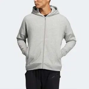 Adidas Zipper Hooded Jacket With Alphabet Print