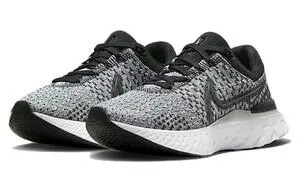 Nike React Infinity Run Flyknit 3 Sneakers - Black/grey Fog/white