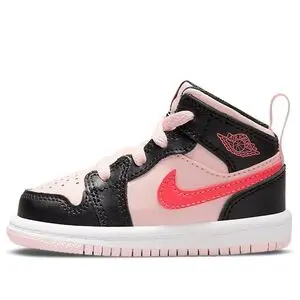 JORDAN 1 Mid Se Toddler - Black/pink