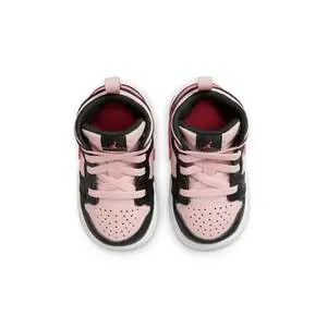 JORDAN 1 Mid Se Toddler - Black/pink