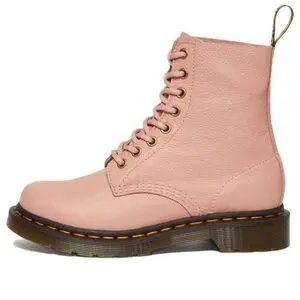 Dr. Martens Dr. Martens 1460 Pascal Virginia Leather Lace Up Boots Peach Beige