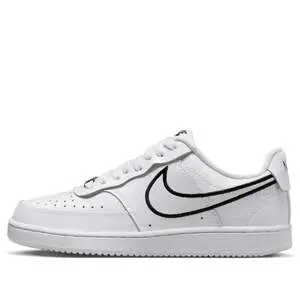 Nike Court Vision Low Premium Sneakers - White/metallic Silver/black