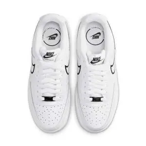 Nike Court Vision Low Premium Sneakers - White/metallic Silver/black