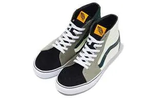 VANS Sk8-hi "mix & Match Vetiver Bistro Green" High Top Sneakers - Green/gray/white
