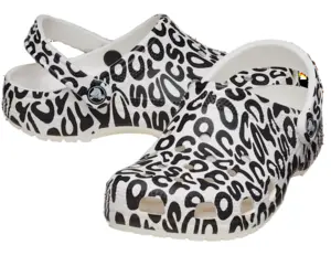 CROCS Classic Warped Logo Clogs