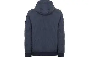 Stone Island Crinkle Reps Jacket With Pocket Detail - Navy