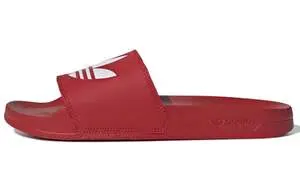 Adidas Adilette Lite Slides With Trefoil Logo - Red