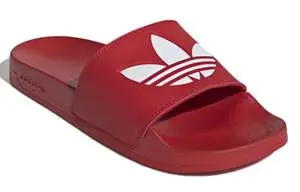 Adidas Adilette Lite Slides With Trefoil Logo - Red