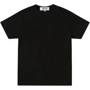 Play Comme Des Garcon Ss25 Back Emblem T-shirt - Black