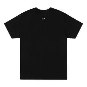 Play Comme Des Garcon Ss25 Back Emblem T-shirt - Black