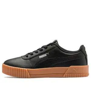 PUMA Carina Leather Low Top Sneakers - Black