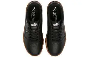 PUMA Carina Leather Low Top Sneakers - Black