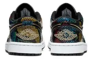 JORDAN 1 Low 'multi Snakeskin - Black/multi