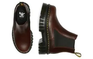 Dr. Martens Audrick Brando Leather Platform Chelsea Boots - Brown