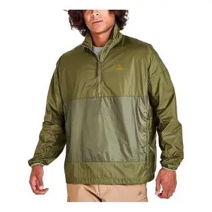 Nike Half-zip Windbreaker Jacket - Olive Green/multi-color