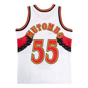 Mitchell & Ness X Nba Atlanta Hawks 1996-97 Swingman Jersey Dikembe Mutombo 55 - White/red