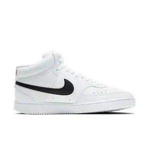 Nike Court Vision Mid Top Sneakers - White/black
