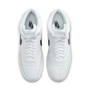 Nike Court Vision Mid Top Sneakers - White/black