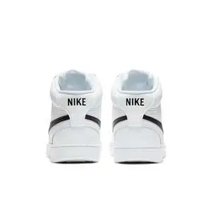 Nike Court Vision Mid Top Sneakers - White/black