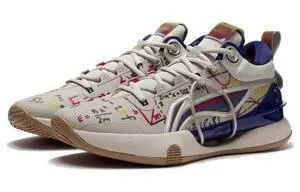 LI-NING Speed Premium Athletic Sneakers - Beige/navy