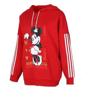 Adidas Neo X Disney Mickey Mouse Crossover Hoodie - Red