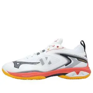 Mizuno Wave Claw Neo 3 Wide Athletic Sneakers - White/grey/pink
