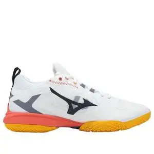 Mizuno Wave Claw Neo 3 Wide Athletic Sneakers - White/grey/pink