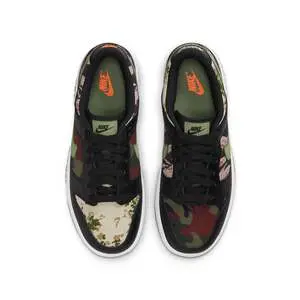 Nike Dunk Low Se Gs "black Multi-camo