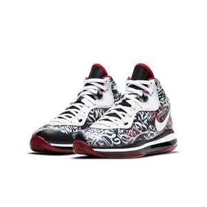Nike Lebron 8 'graffiti' High Top Sneakers - Red/black