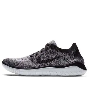 Nike Free Rn Flyknit 2018 Athletic Sneakers - White/black