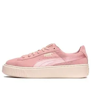 PUMA Suede Platform Satin Sneakers - Pink