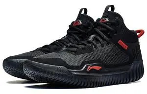 LI-NING Badfive 3 High Top Sneakers - Black/red