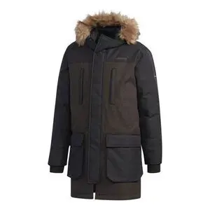 Adidas Neo Parka With Faux Fur Trimmed Hood - Black